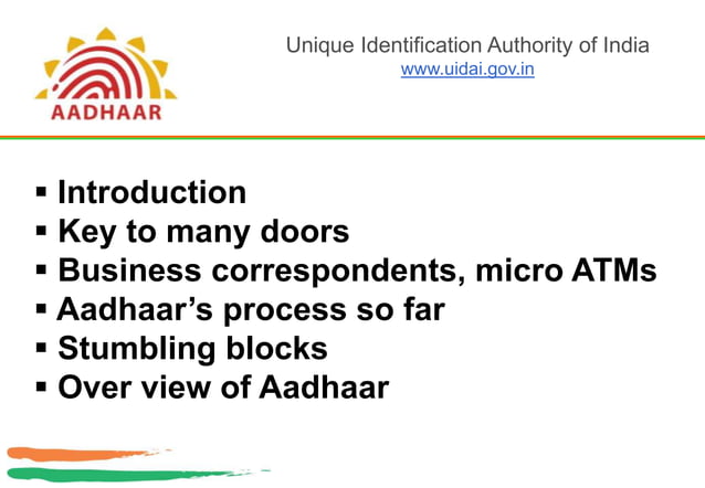 Aadhaar | PPTX