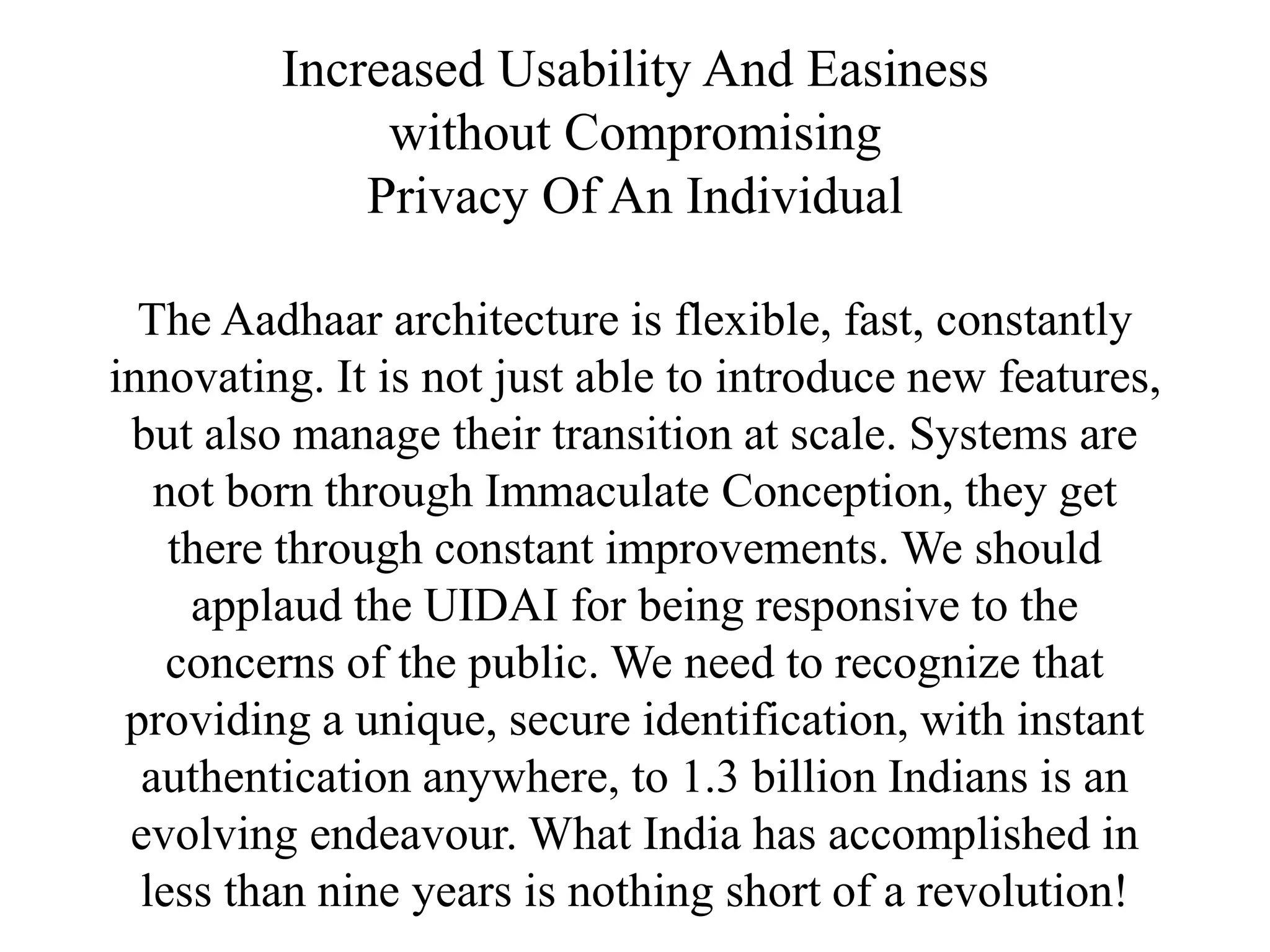 Aadhaar- National Identity proof | PPTX