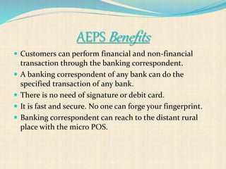 Aadhaar Enable Payment System | PPTX