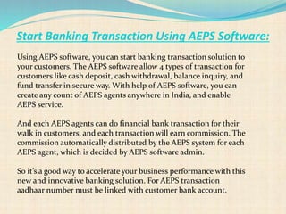 Aadhaar Enable Payment System | PPTX