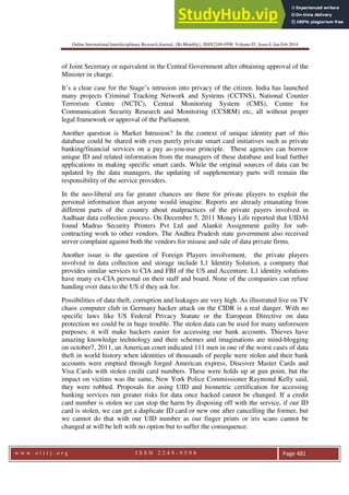 Aadhaar Project A Critical Analysis | PDF | Technology & Computing