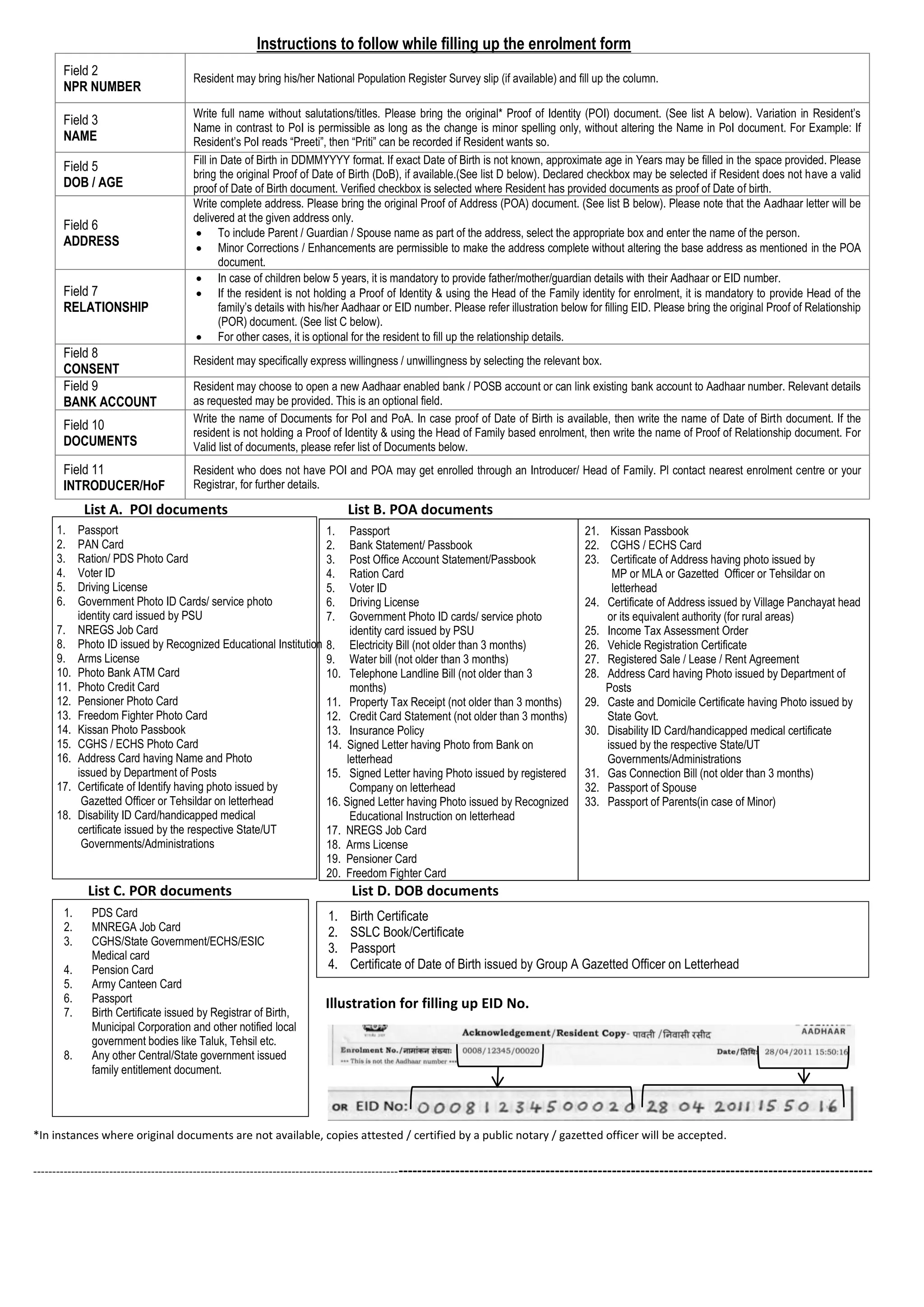 Aadhar | PDF