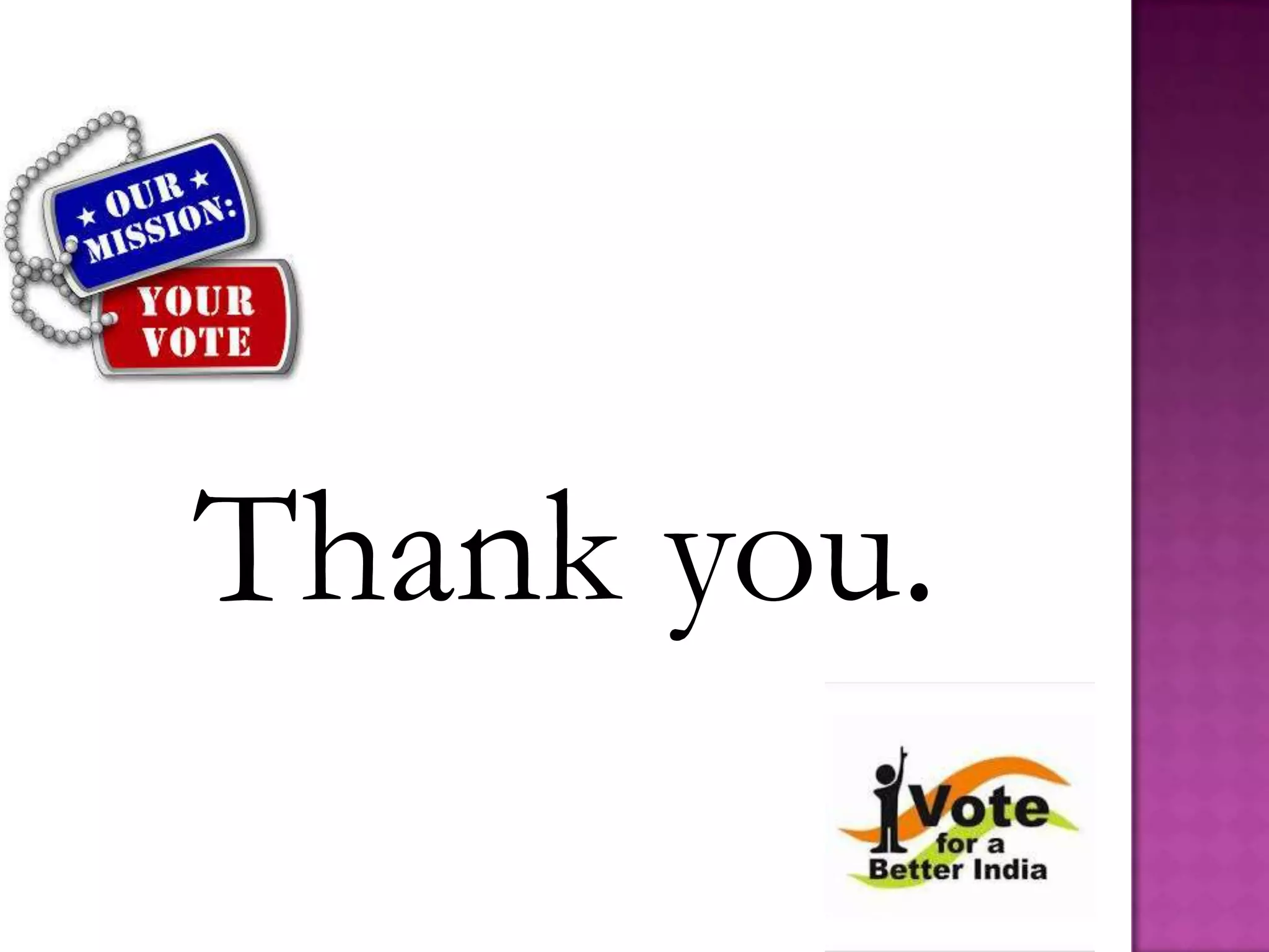 Aadhar based voting system | PPTX