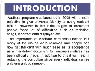 Aadhar card | PPTX