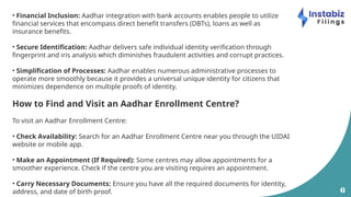 Aadhar Enrollment Centre: Quick Registration Guide | PPTX