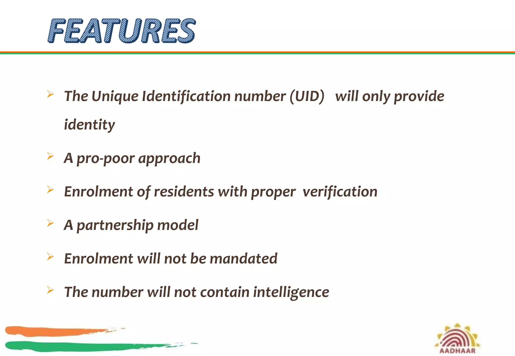 Aadhar project | PPT