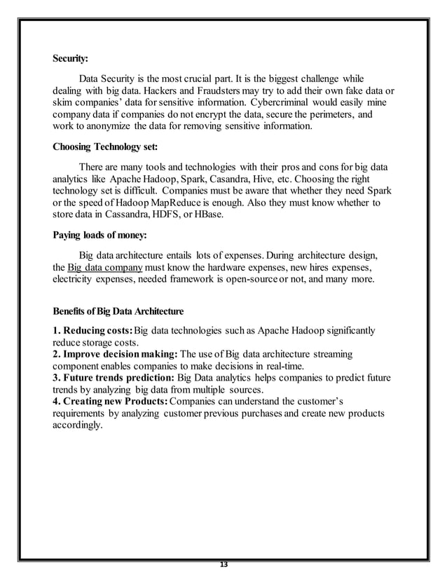 BIG DATA-Seminar Report | DOCX | Databases | Computer Software and ...