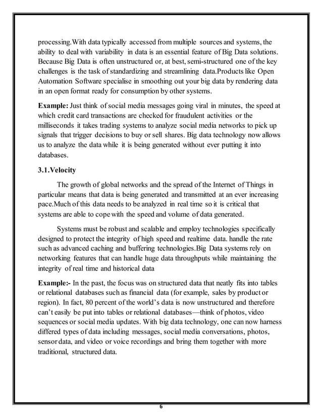 BIG DATA-Seminar Report | DOCX | Databases | Computer Software and ...