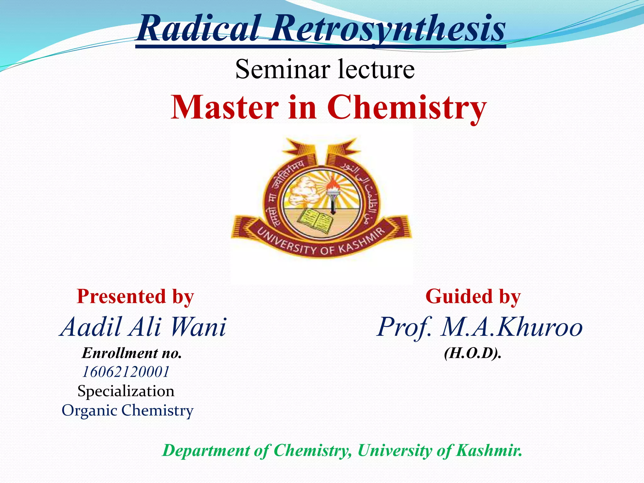 Radical retrosynthesis | PPT