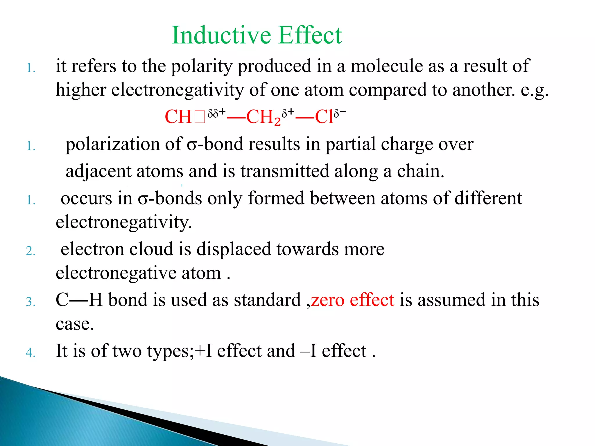 Electron Displacement Effect | PPTX