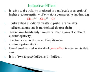 Electron Displacement Effect | PPTX