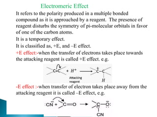 Electron Displacement Effect | PPTX | Chemistry | Science