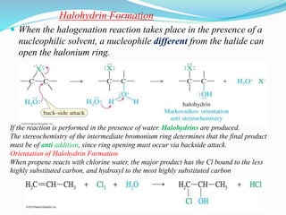 Addition reactions on C-C double bond | PPTX