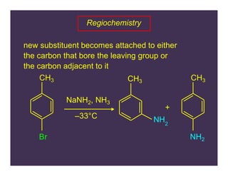 Nucleophilic Aromatic Substitution of Benzyne | PPTX