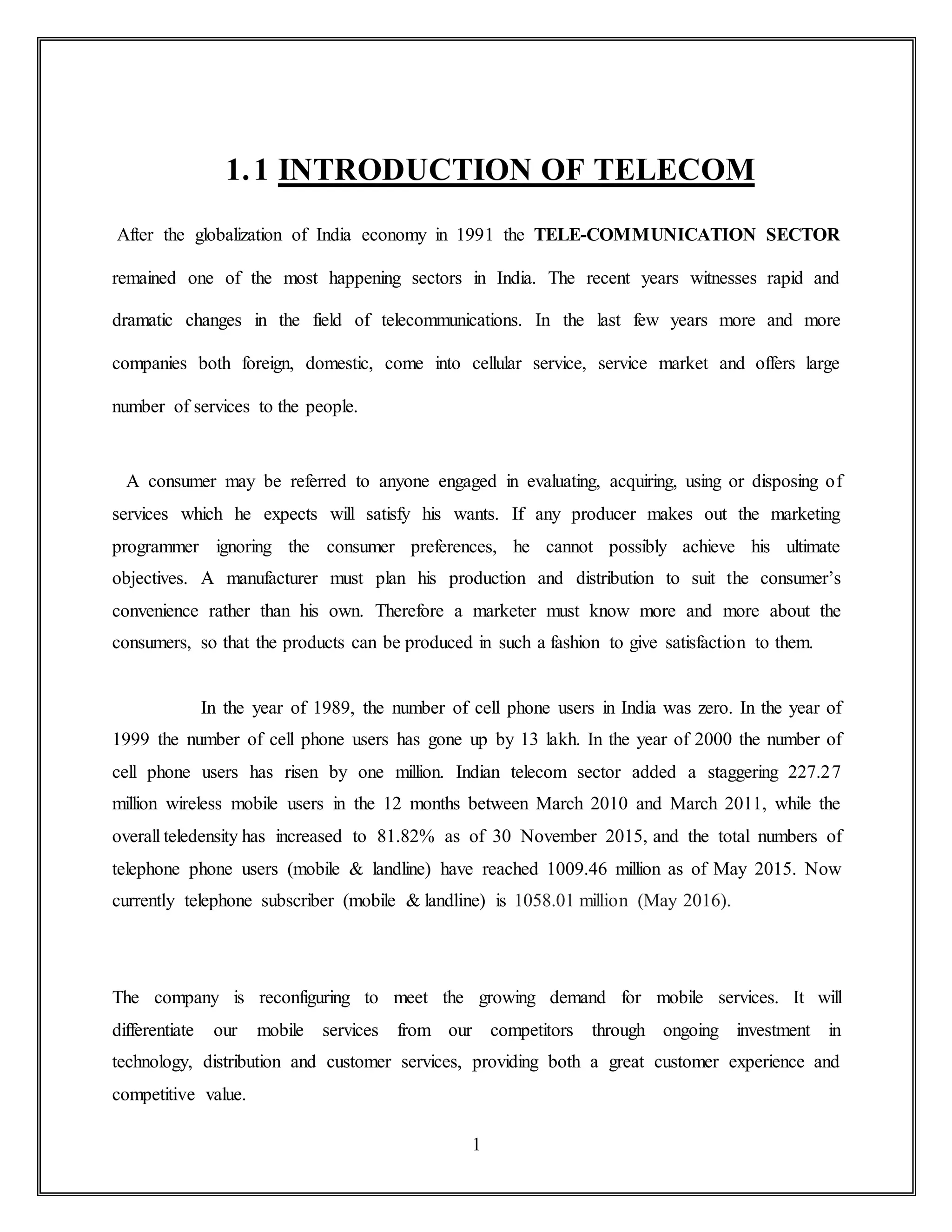 Impact of reliance jio on telecom sector | DOCX