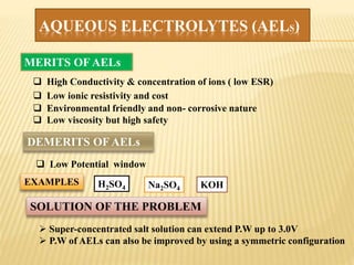 An Introduction to super capacitors by M.Aadil. | PPTX