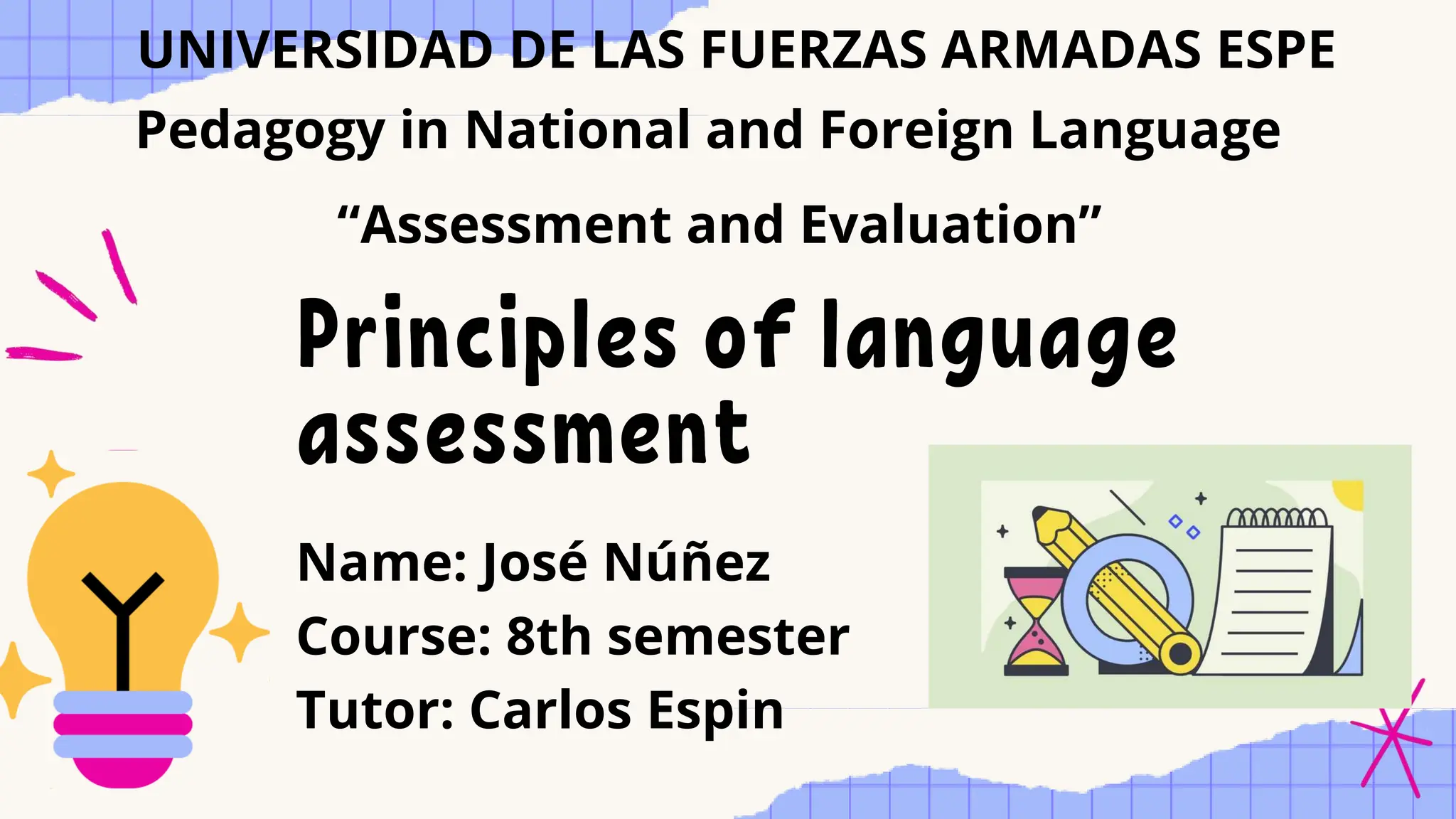 Principles of language assessment | PPT