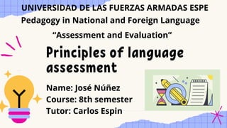 Principles of language assessment | PPTX
