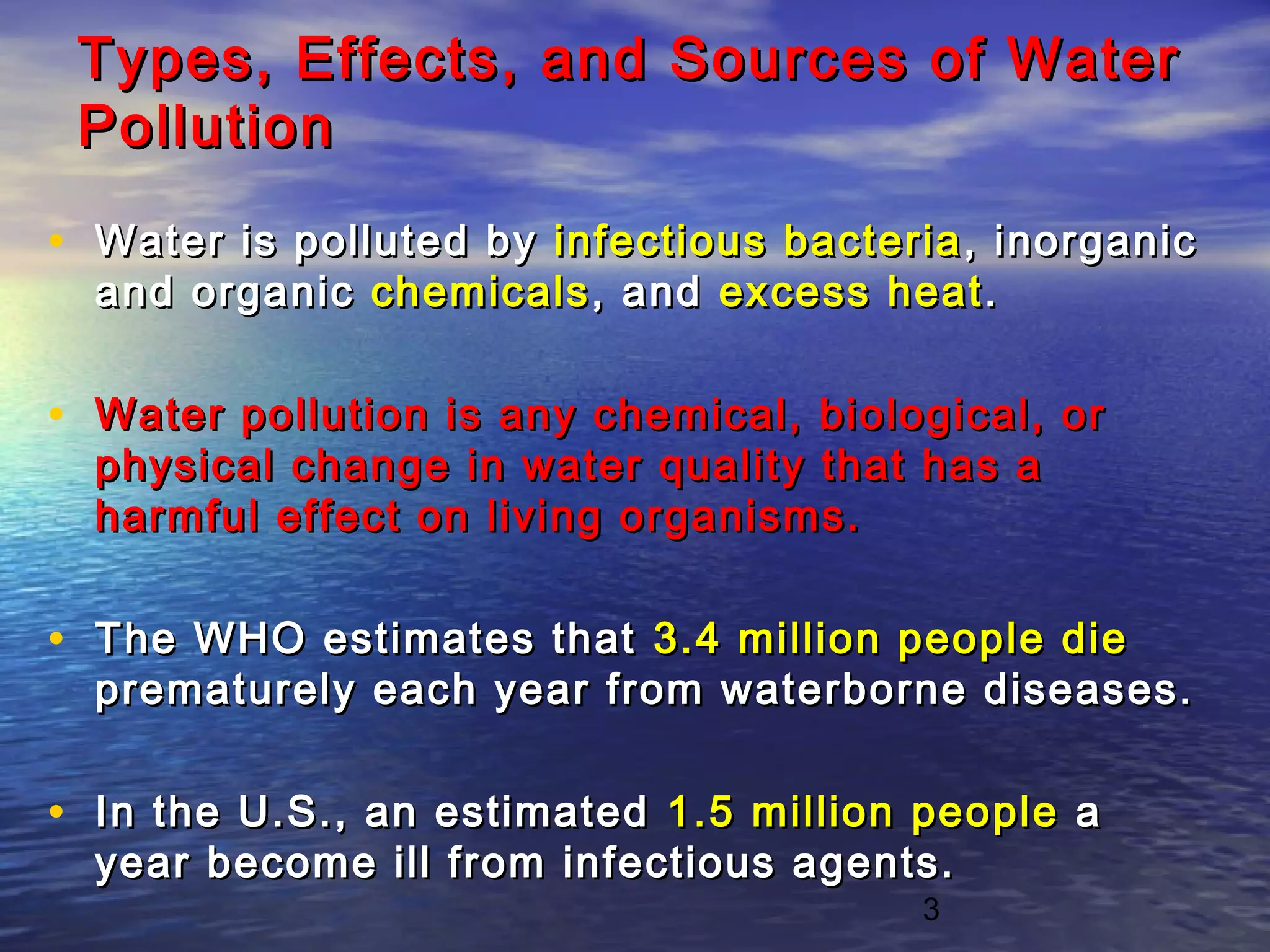 water and water pollution | PPT | Environmental Services Industry ...