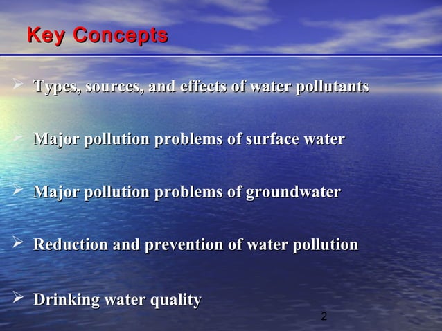 water and water pollution | PPT | Environmental Services Industry ...
