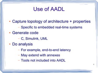 AADL Overview: Brief and Pointless | PPT
