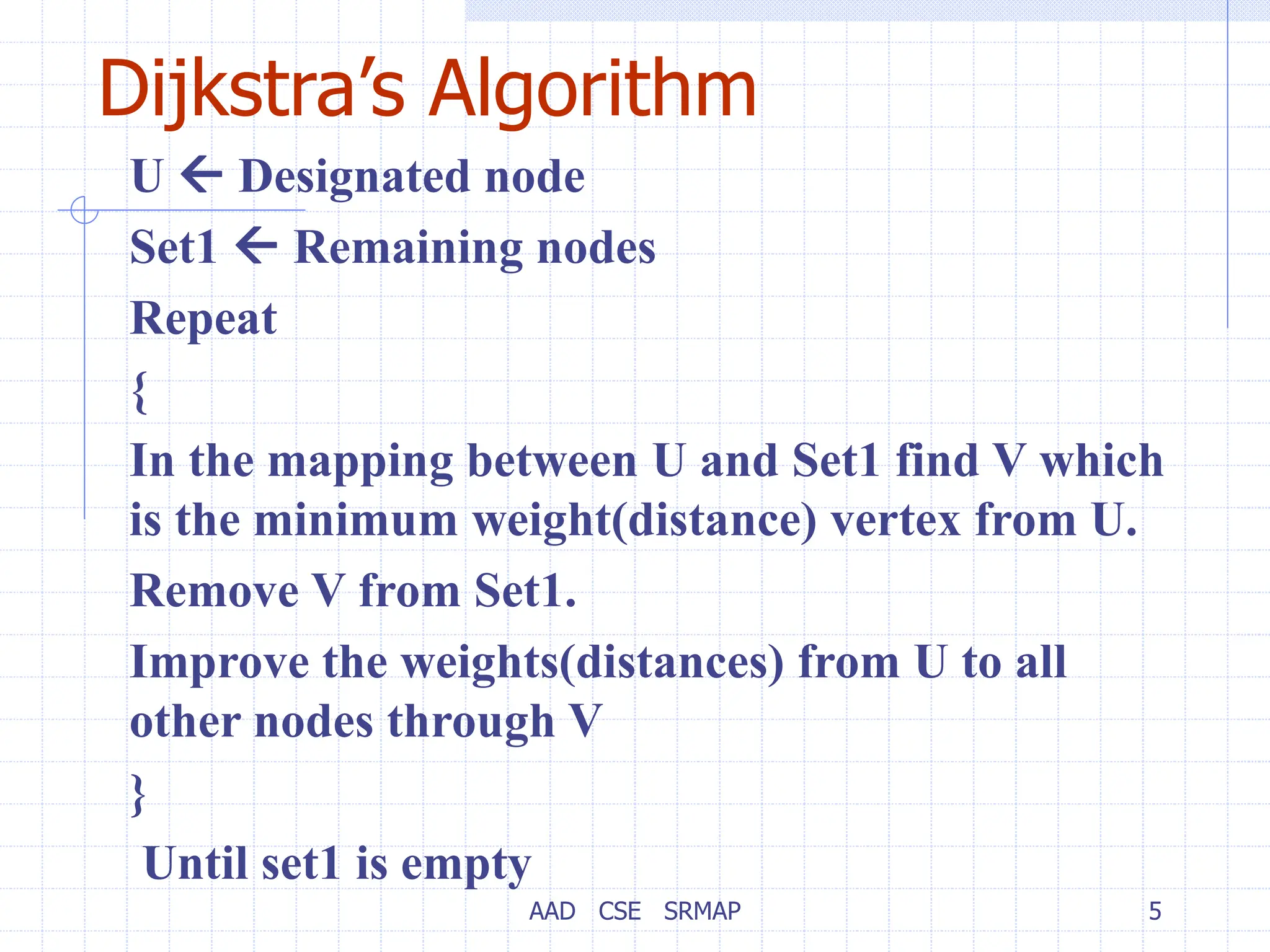 AAD_Lec-3-B-ShortestPaths.ppt of design and analysis of algorithm | PPT