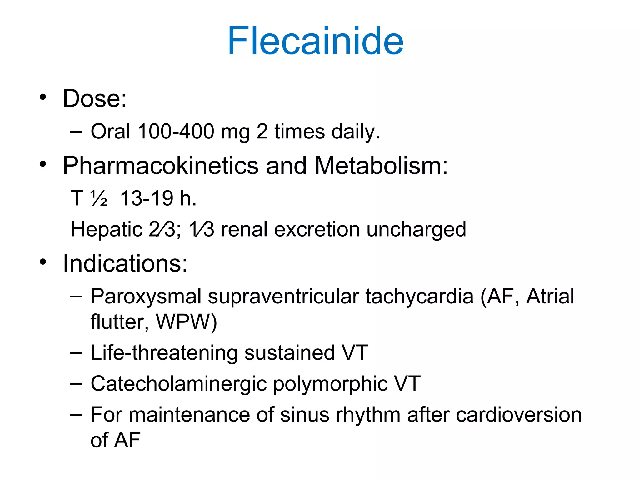 Antiarrhythmic Drugs | PPT