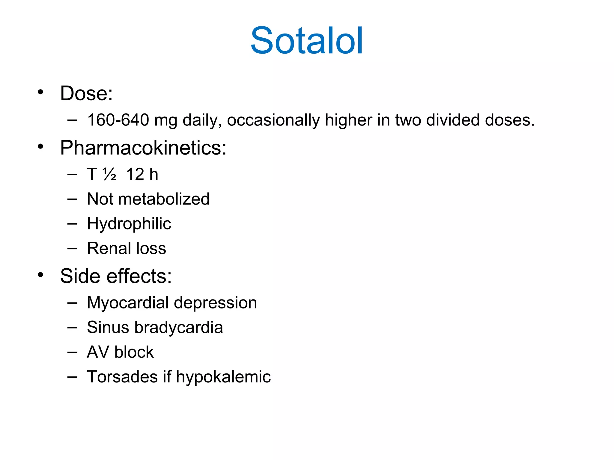 Antiarrhythmic Drugs | PPT