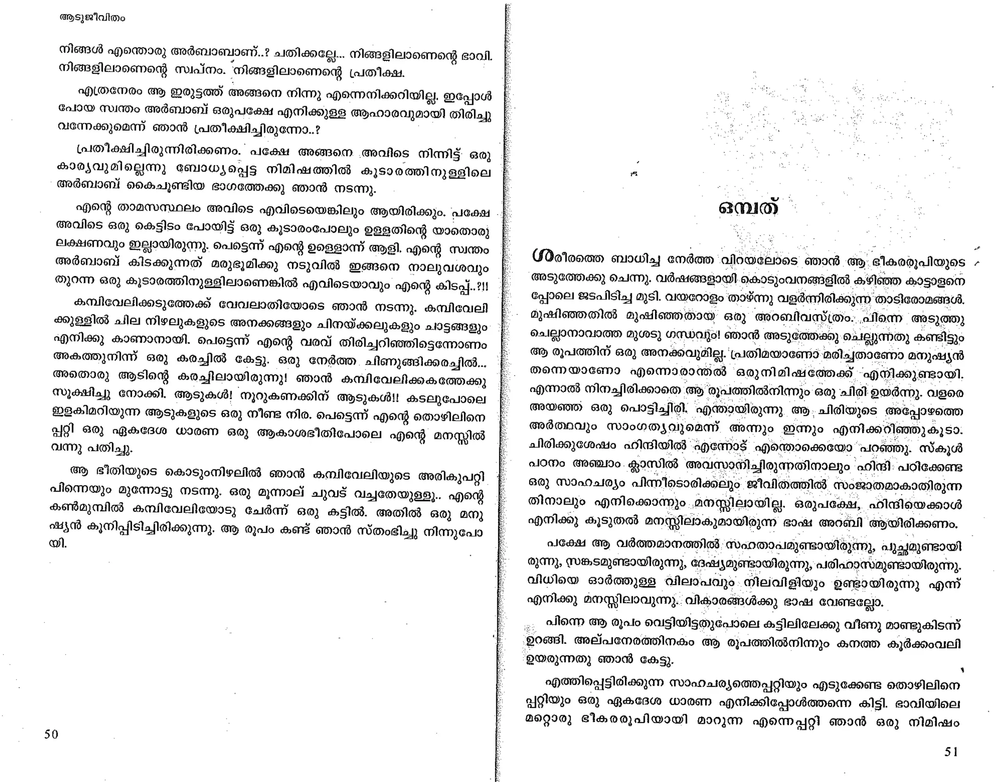 Aadujeevitham by-benyamin | PDF