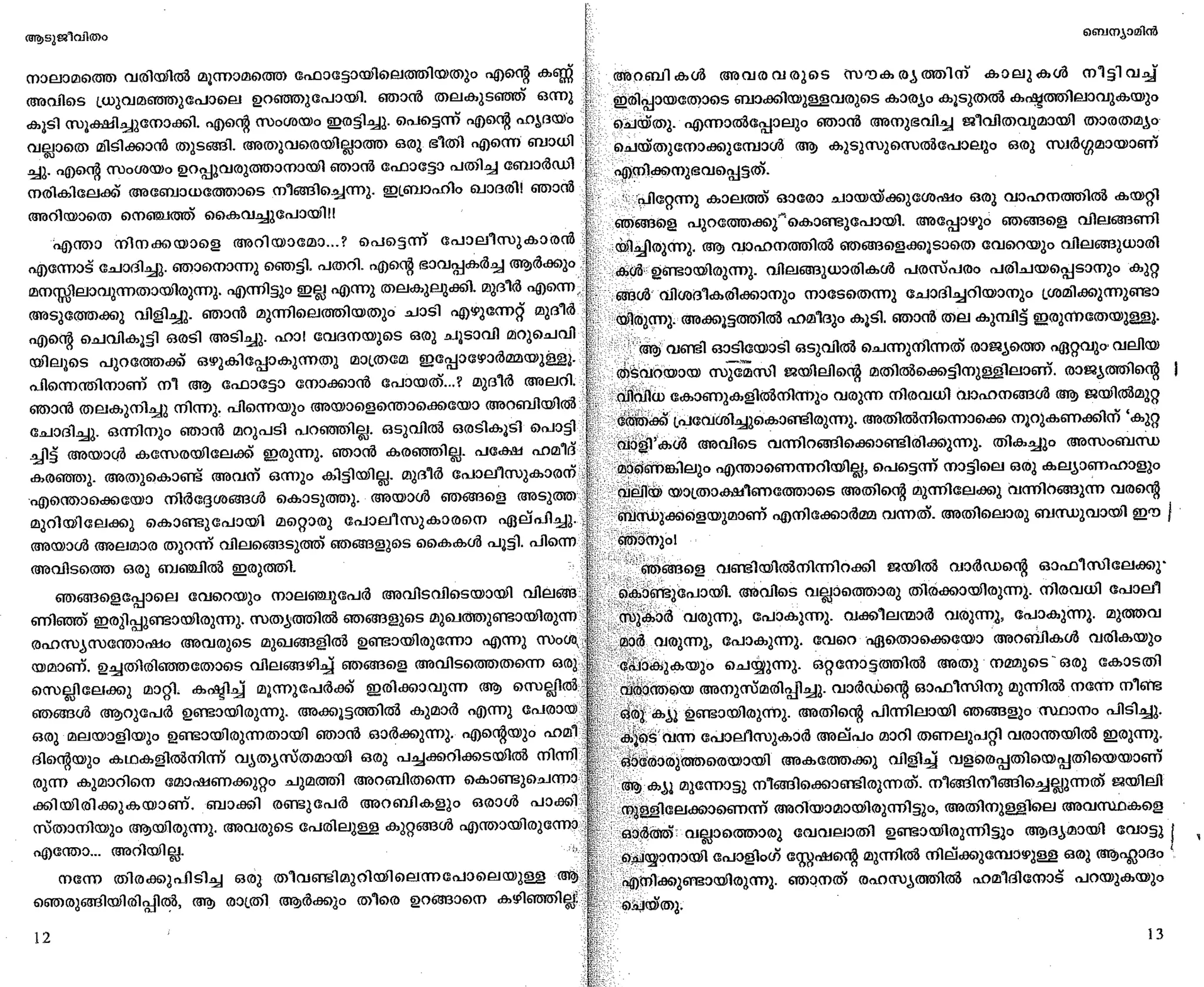 Aadujeevitham by-benyamin | PDF