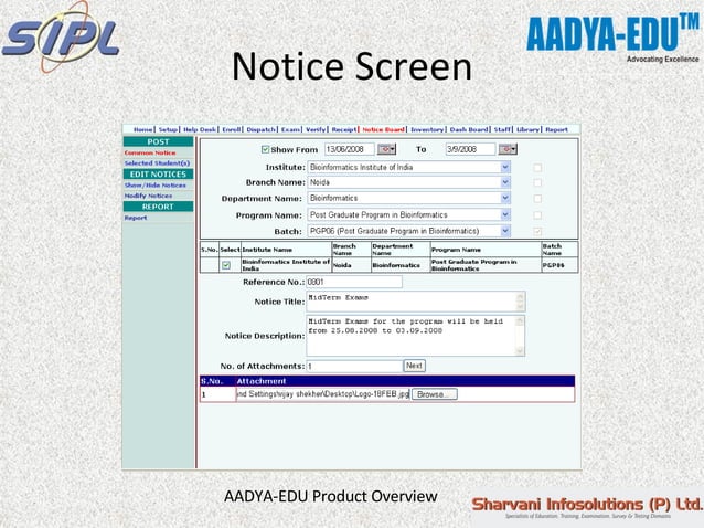 AADYA-EDU Succesful University Management ERP | PPT | Computing | Technology & Computing