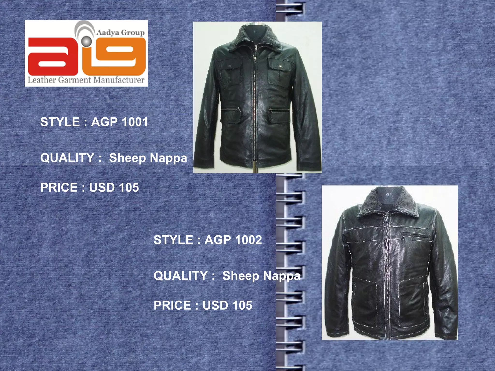 Leather jacket samples | PPT