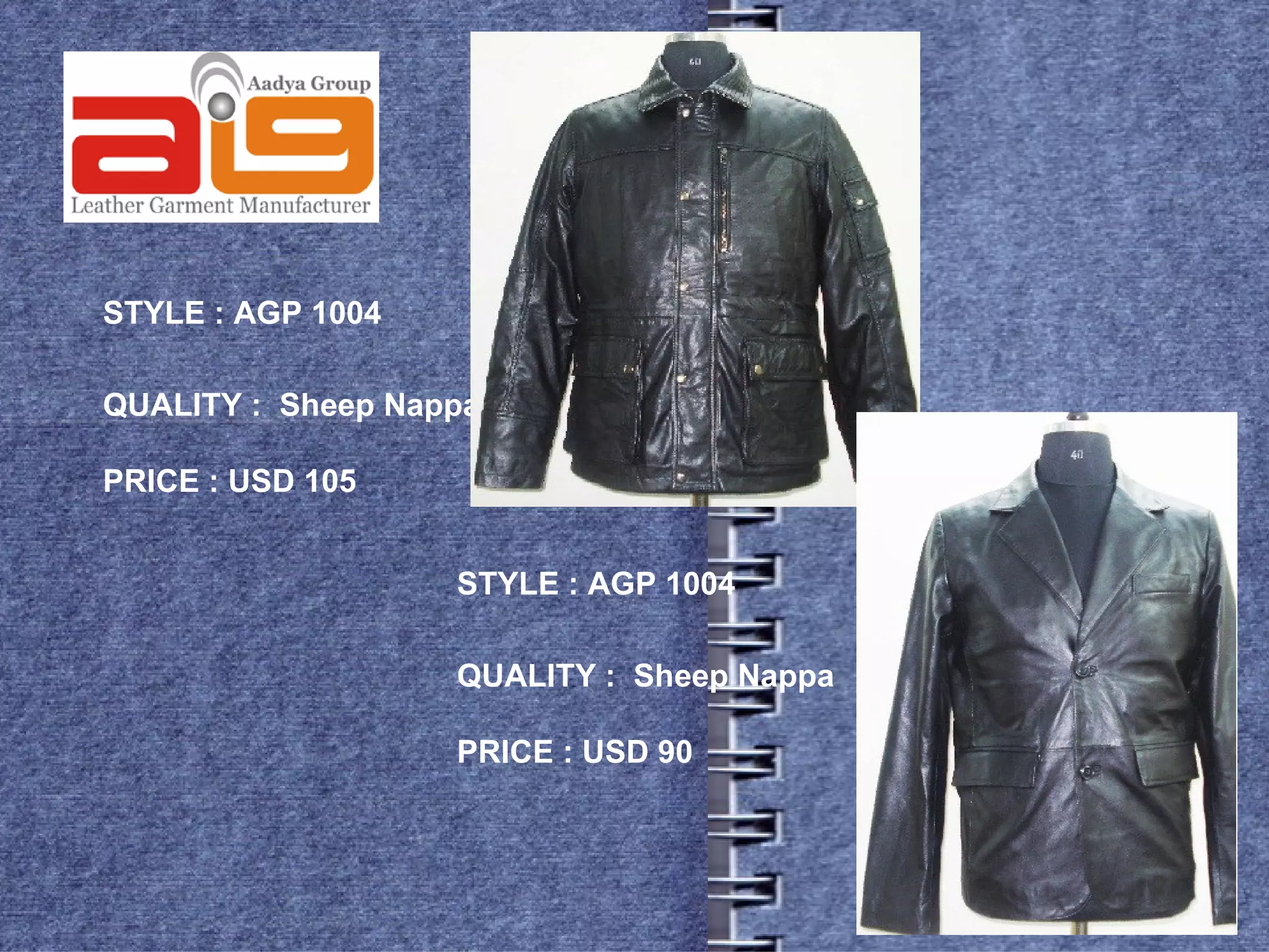Leather jacket samples | PPT