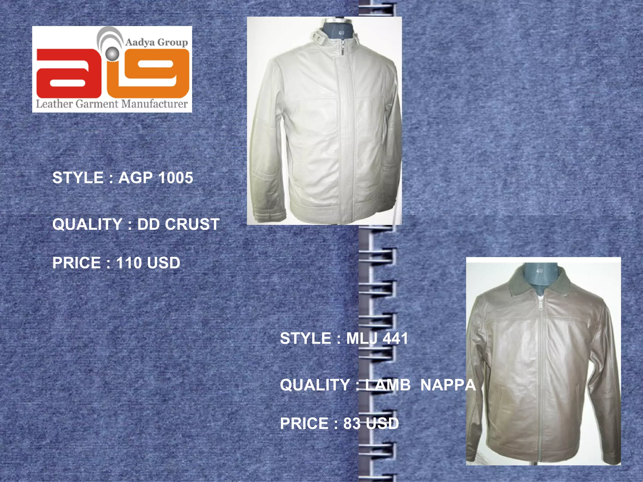 Leather jacket samples | PPT