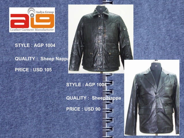 Leather jacket samples | PPT