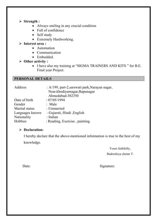 CHETAN RESUME | PDF