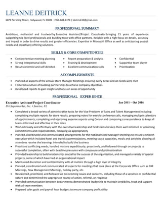 Leanne Deitrick - Resume | DOC