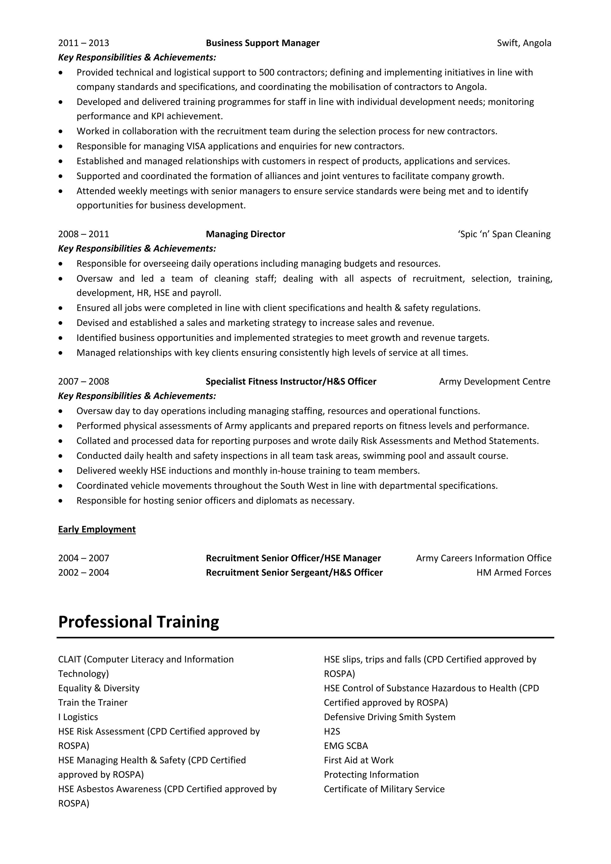 Daniel Green CV2016 | PDF