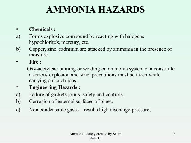 Ammonia Safety created by Salim Solanki