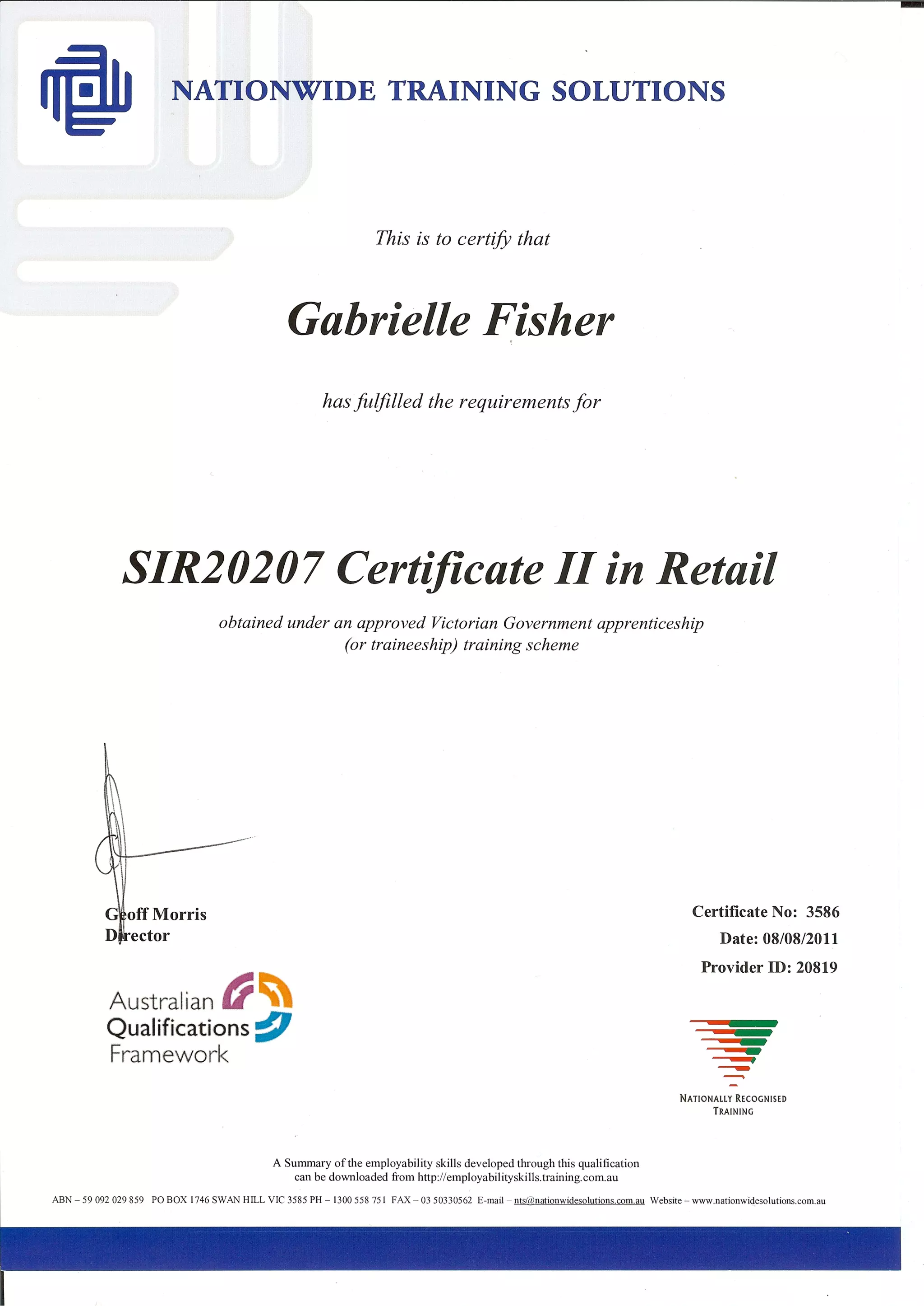 1 Certificate II in Retail | PDF | Retail Industry | Industries