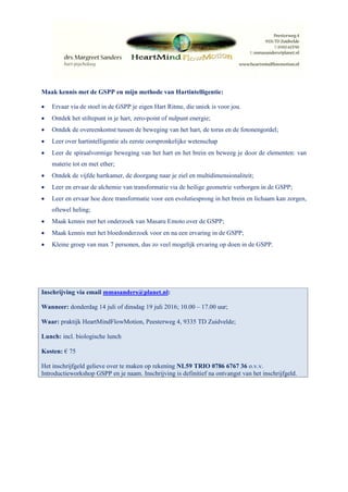 Introductie workshop GSPP | PDF