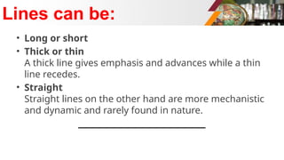 The elements of art are the visual tools artists | PPTX