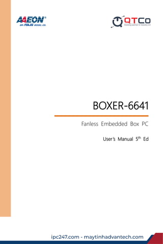 Máy tính công nghiệp AAeon-Boxer-6641 Manual 5th Ed.pdf