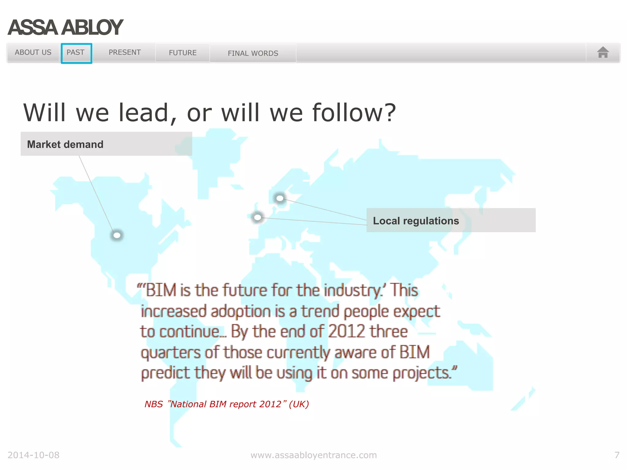 ASSA ABLOY Entrance Systems presentation about their BIM journey | PDF