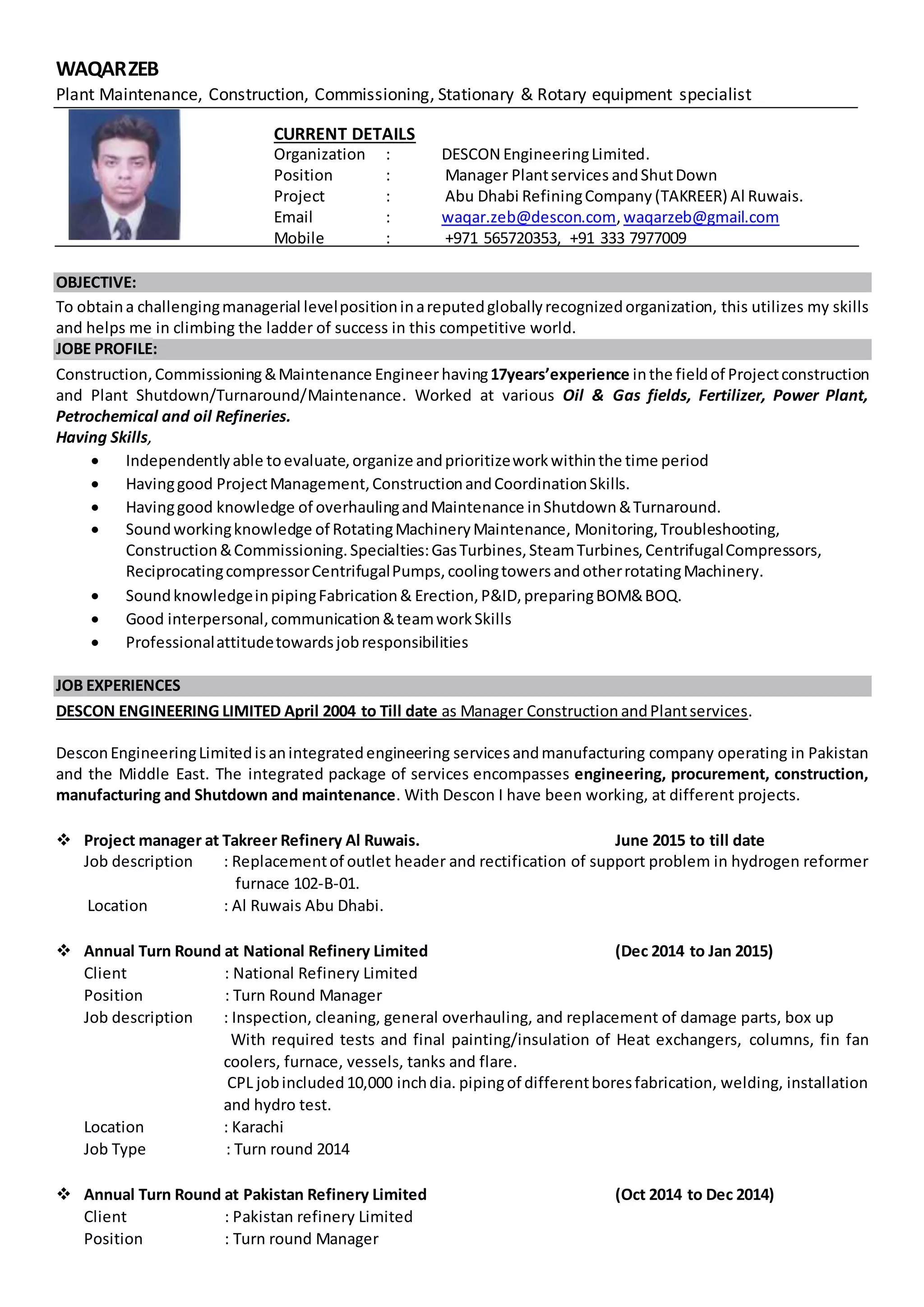 WAQAR ZEB CV | DOCX