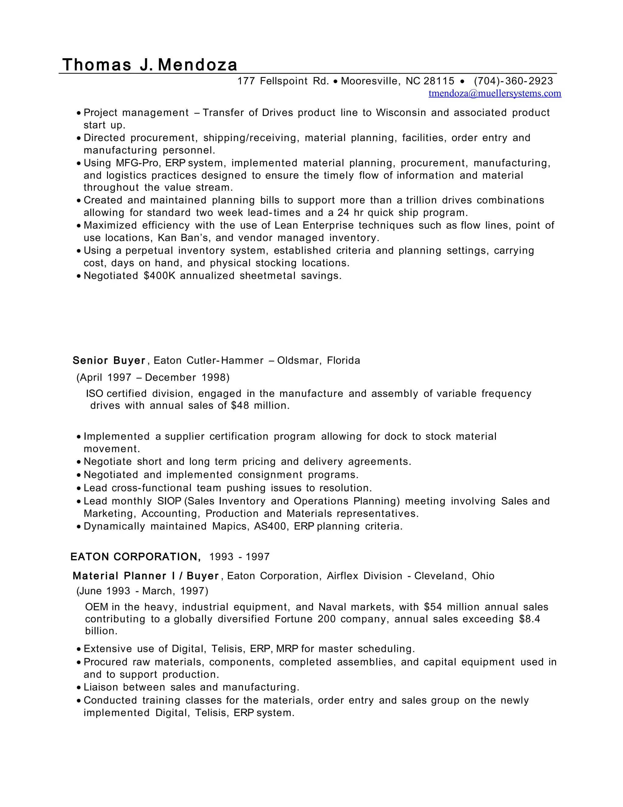 Tom resume 2016 | PDF