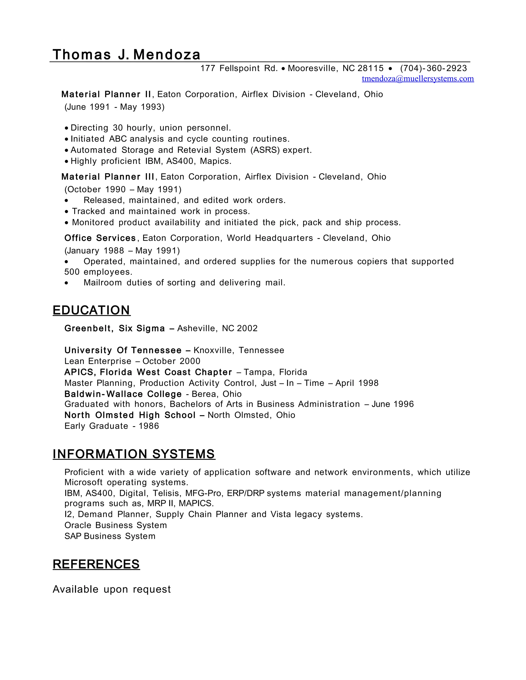 Tom resume 2016 | PDF