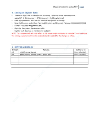 spatialNET Tutorial - Object Creation_v0.1 | PDF