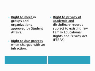Student Rights SEMN Presentation | PPT