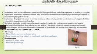 microencapsulation, mucosal drug delivery system , implantable drug ...